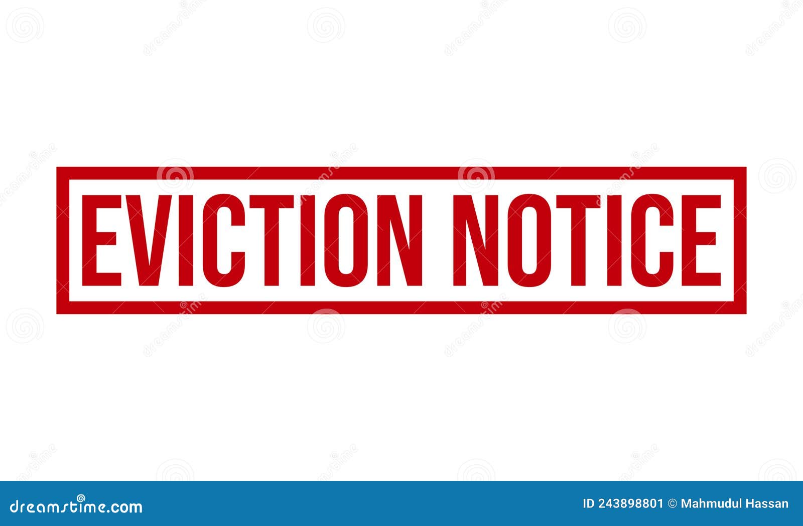 Eviction Notice Rubber Stamp Seal Vector Stock Illustration ...