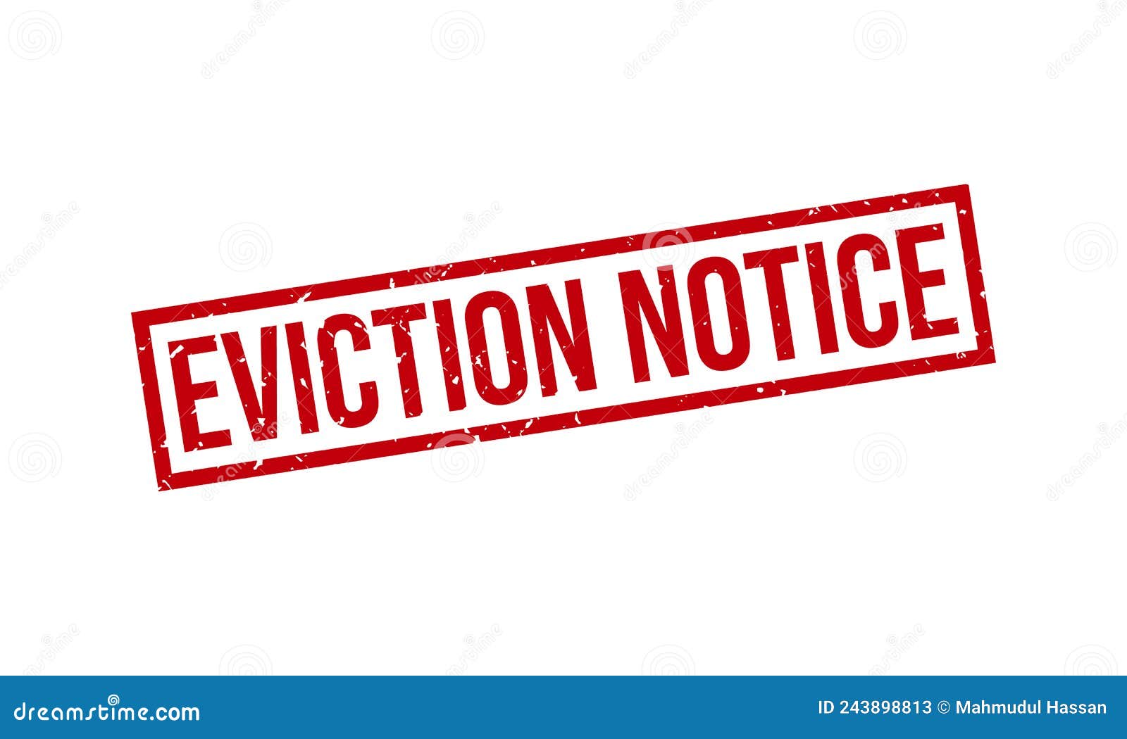 Eviction Notice Rubber Stamp Seal Vector Stock Illustration ...