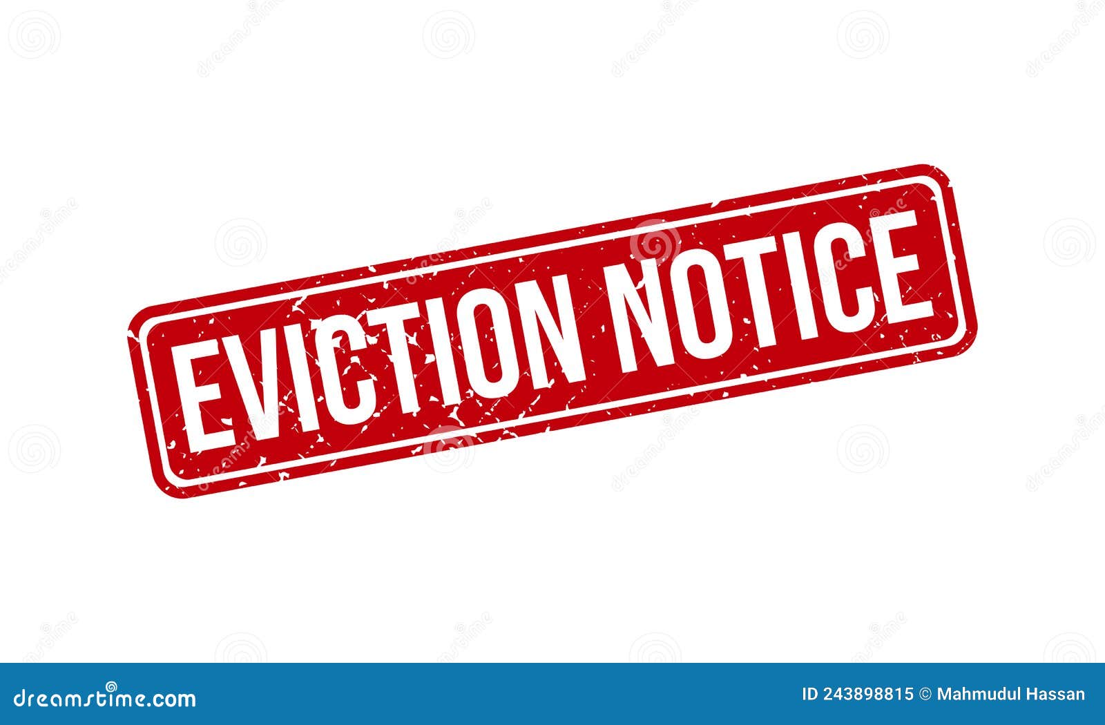 Eviction Notice Rubber Stamp Seal Vector Stock Illustration ...