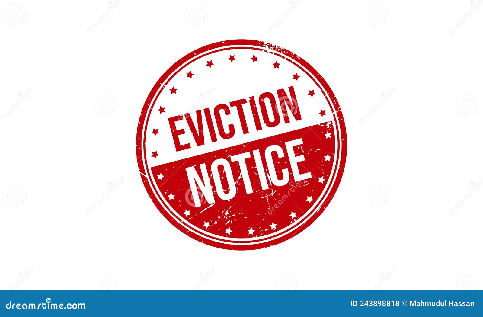 Eviction Notice Rubber Stamp Seal Vector Stock Illustration ...