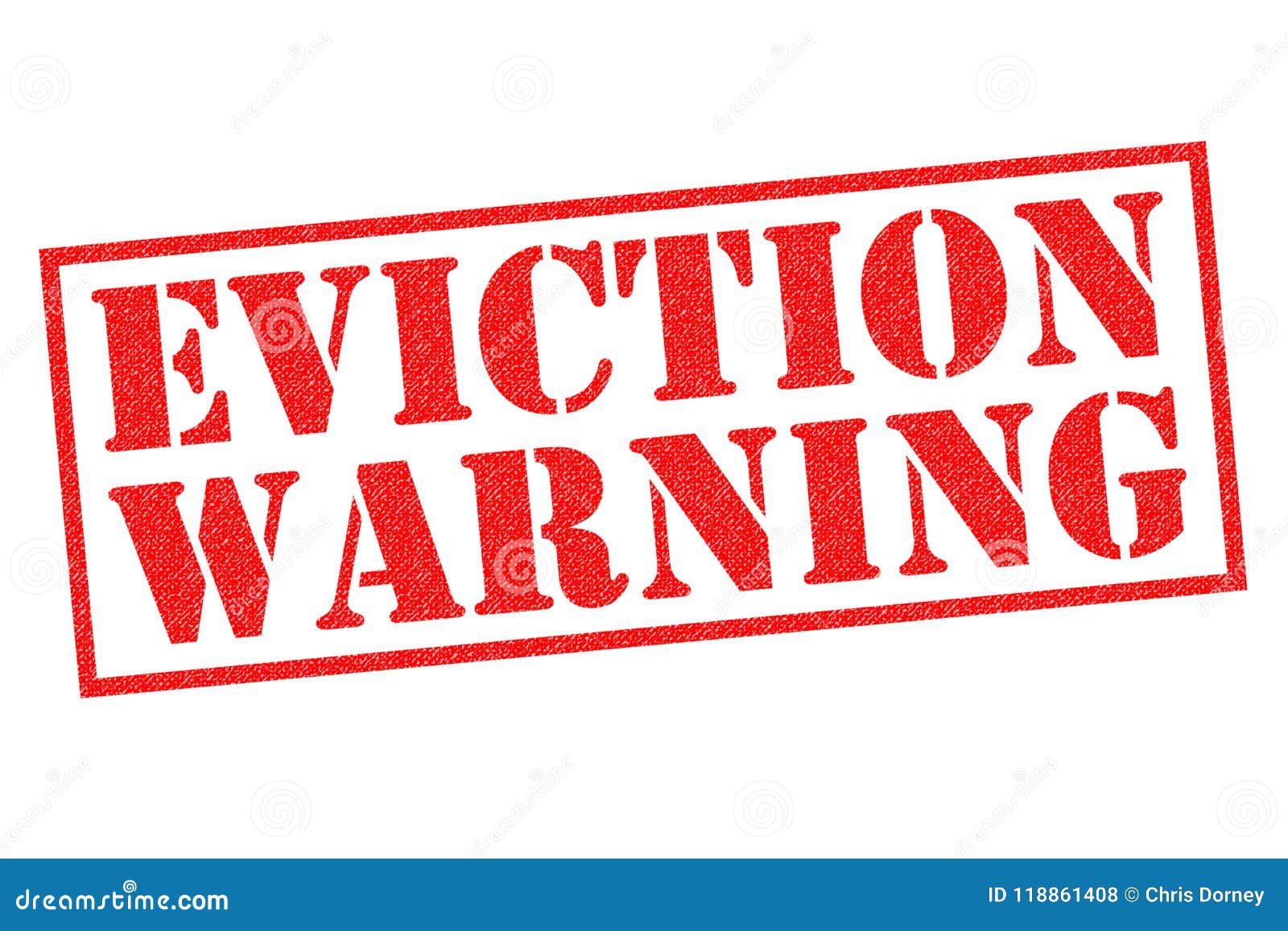 EVICTION WARNING Rubber Stamp Stock Illustration - Illustration of ...