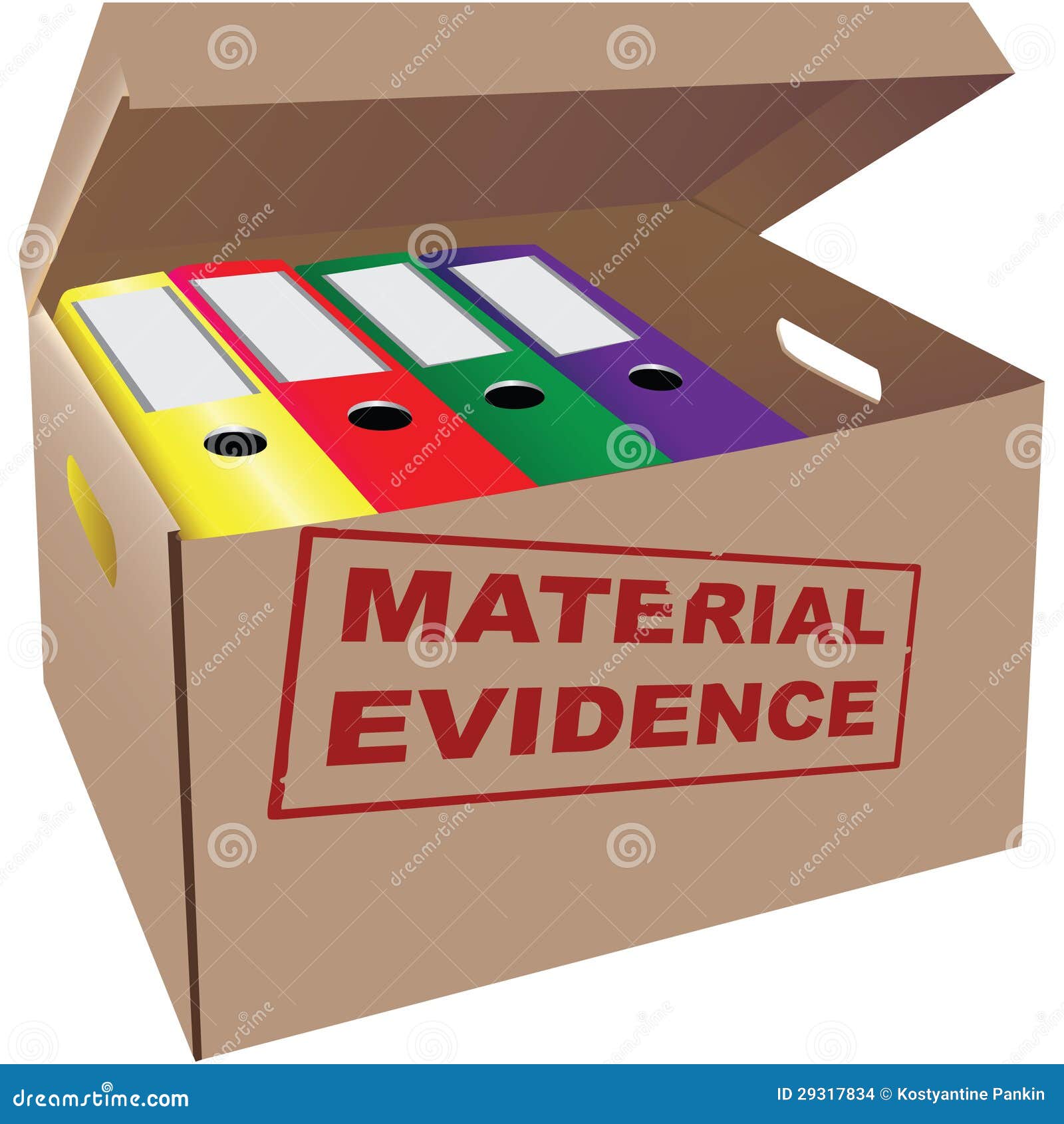 Evidence Container Outline Icon Vector Illustration | CartoonDealer.com ...