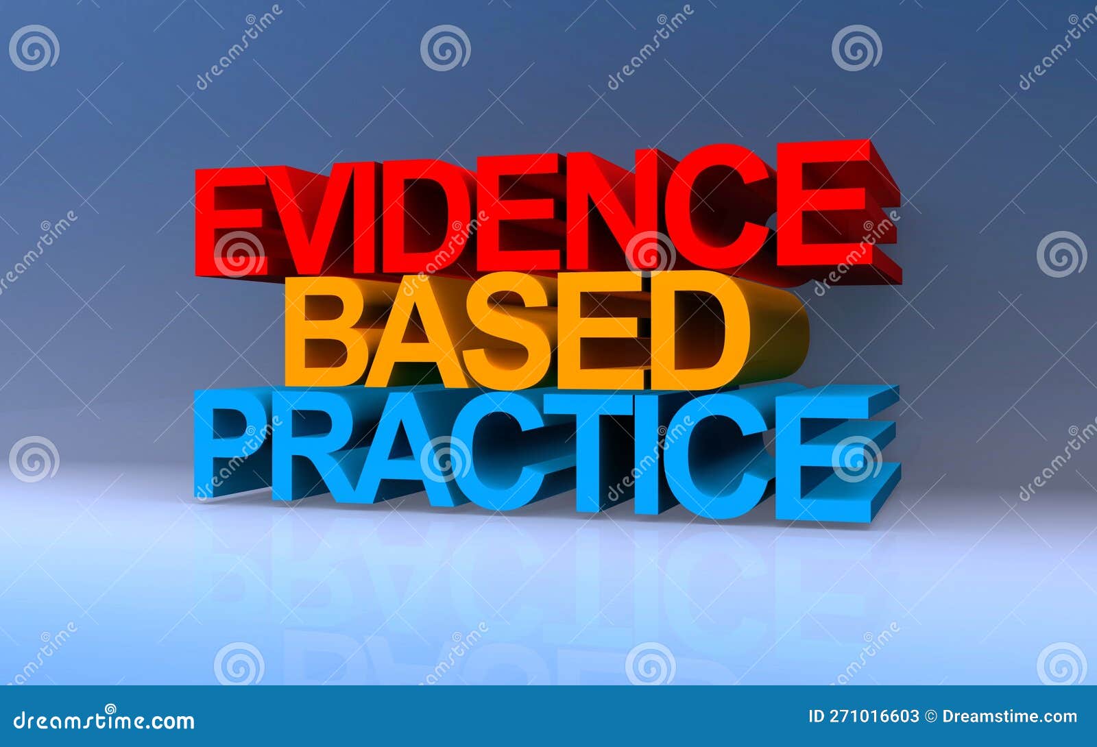 Evidence Based Practice on Blue Stock Illustration - Illustration of ...