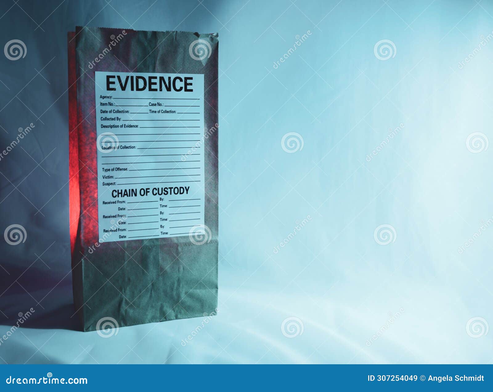 Evidence Being Stored Foor Safe Keeping for Forensics Stock Image ...
