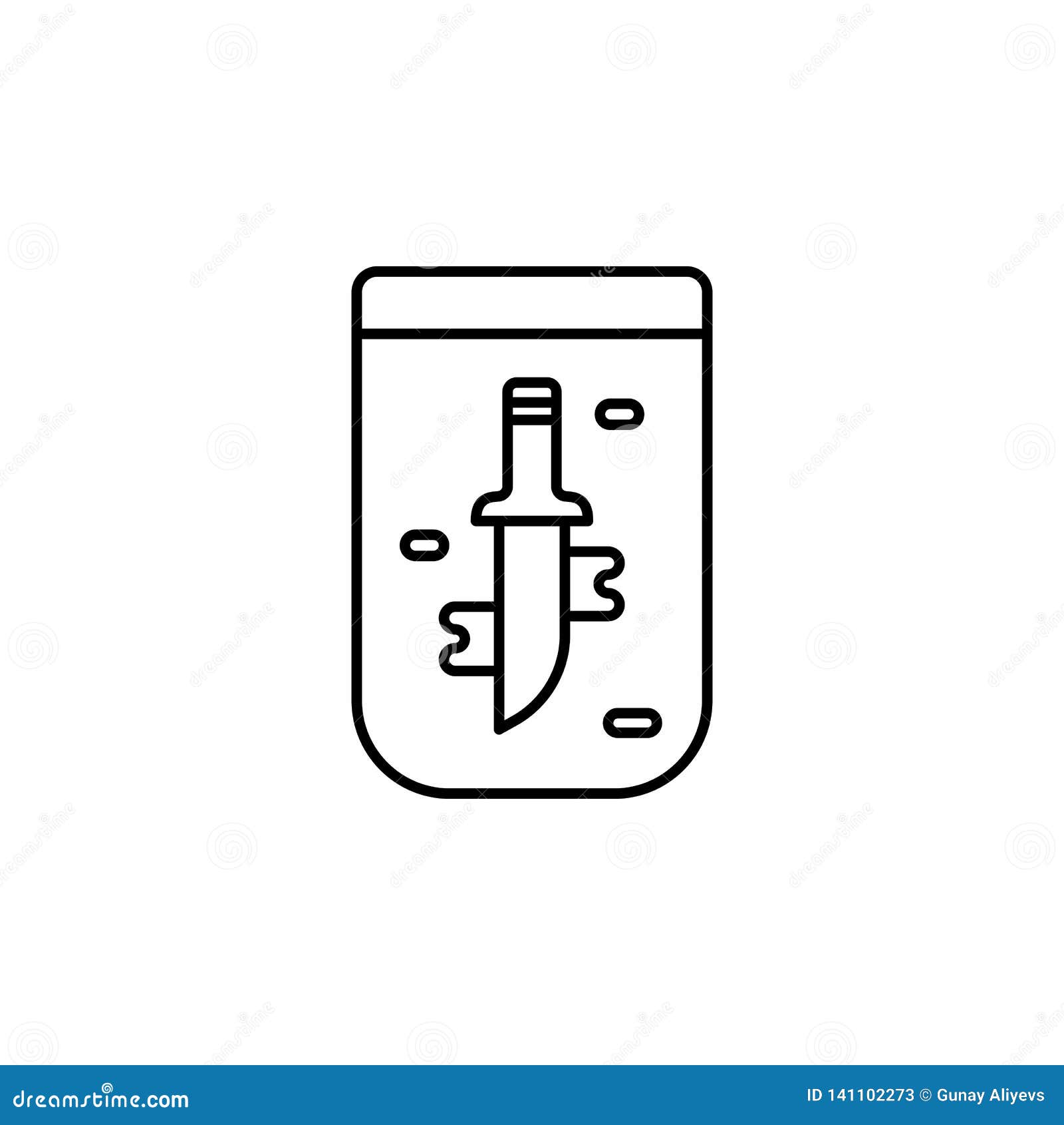 Evidence, Dagger, Justice Icon. Element of Law and Justice Icon Stock ...
