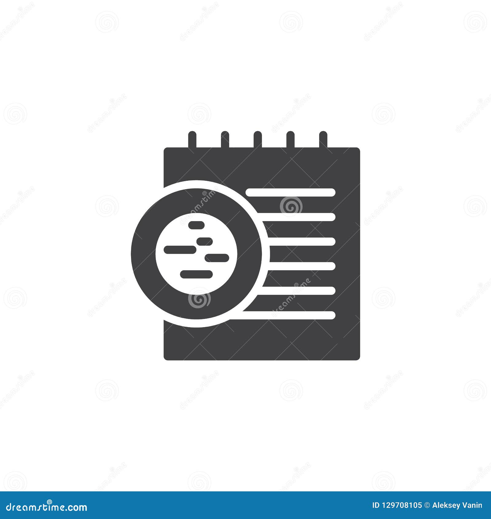Evidence Document Vector Icon Stock Vector - Illustration of document ...