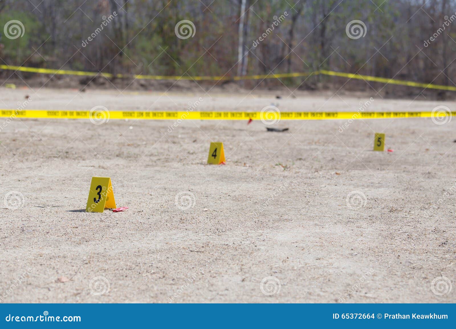 Evidence Number Tag in Crime Scene Stock Photo - Image of police ...