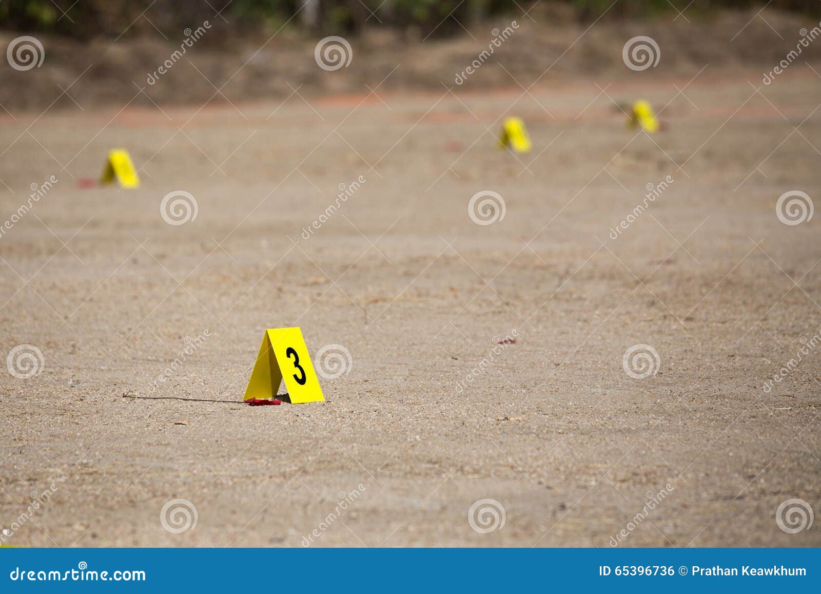 Evidence Number Tag in Crime Scene Stock Photo - Image of collective ...