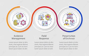 Evidence Processing Loop Infographic Template Stock Vector ...