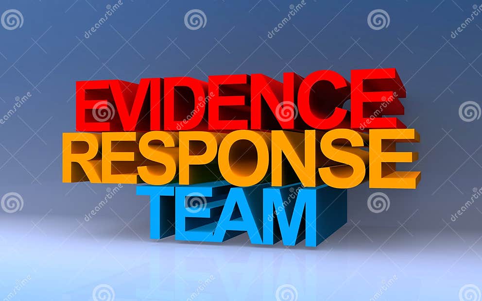 Evidence Response Team on Blue Stock Illustration - Illustration of ...