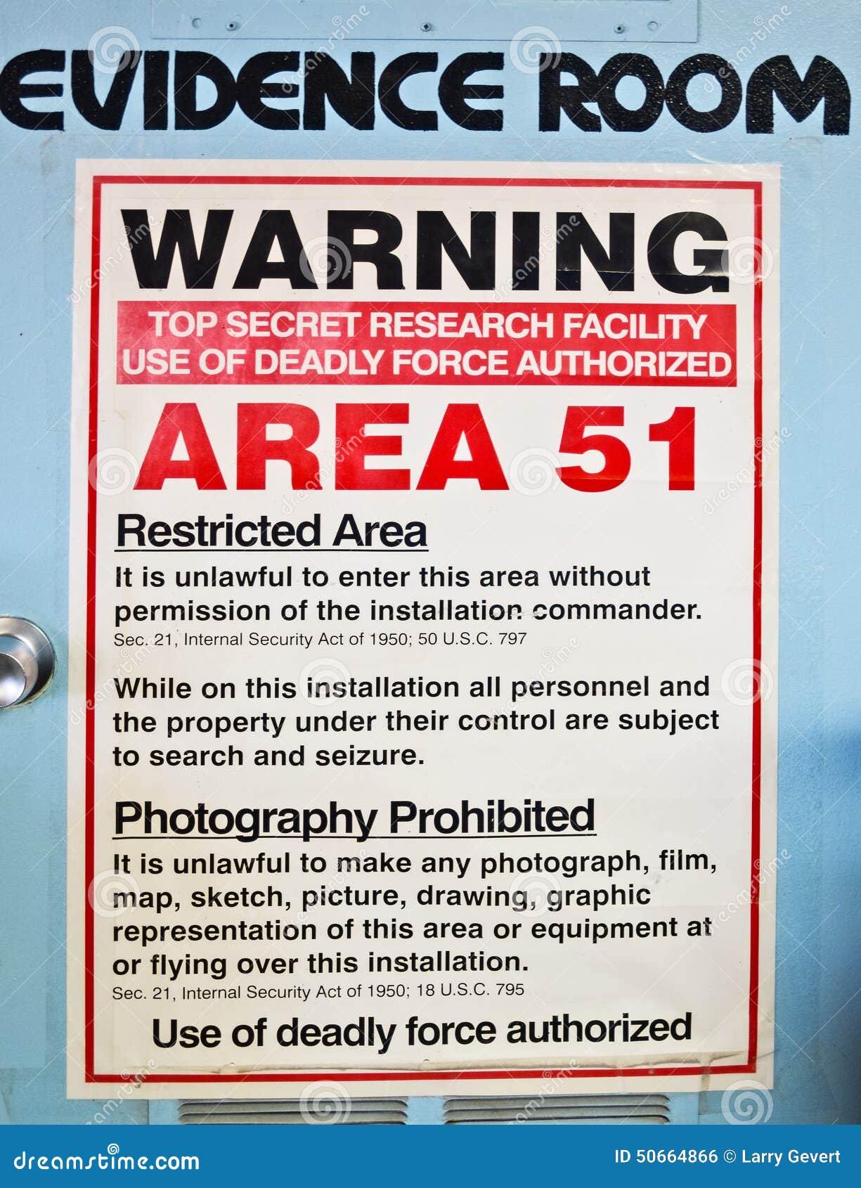 Evidence room, Area 51 stock photo. Image of desert, historic - 50664866