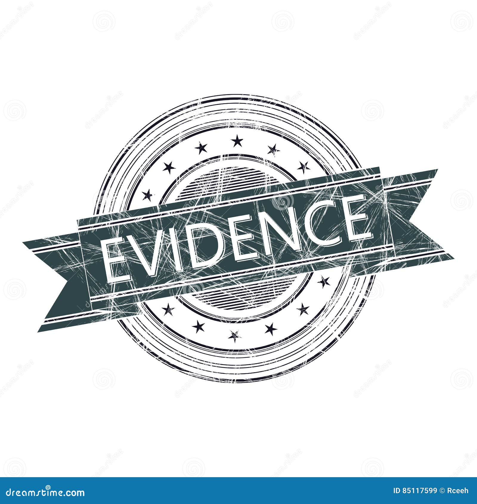 Evidence stamp stock vector. Illustration of sign, stamp - 85117599