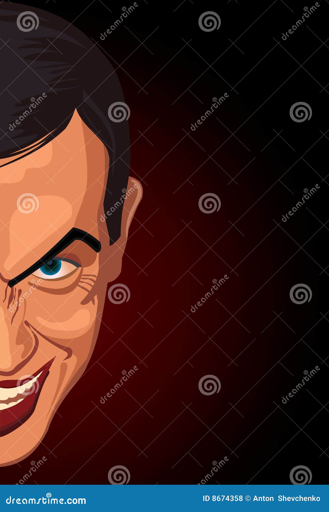 Evil stock vector. Illustration of health, goth, render - 8674358