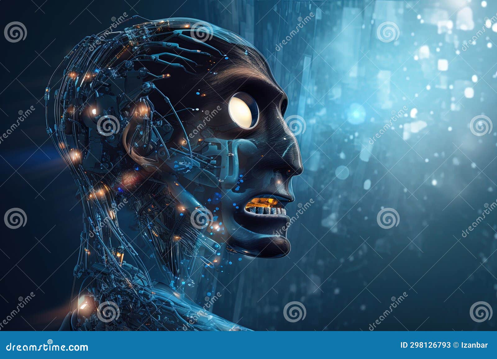 Evil Ai Artificial Intelligence Human Shape Challenging Human ...