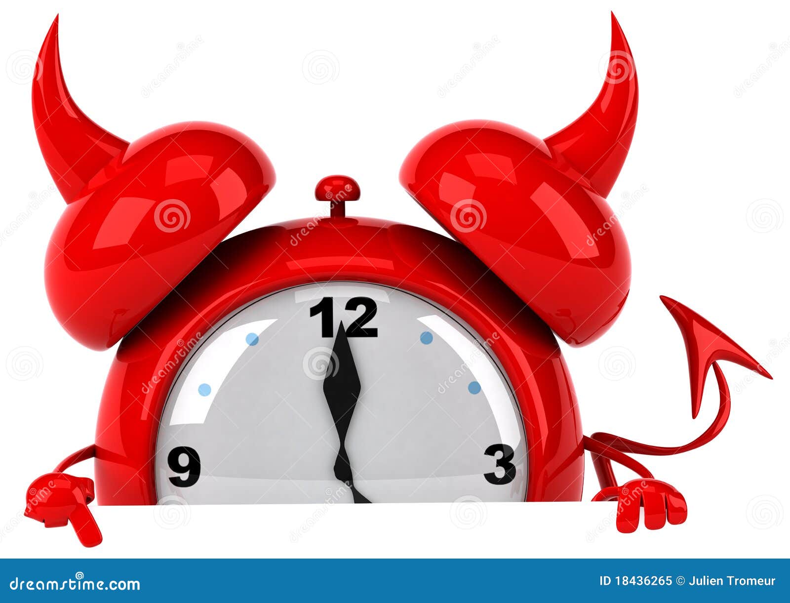 Evil alarm clock stock illustration. Illustration of counter - 18436265