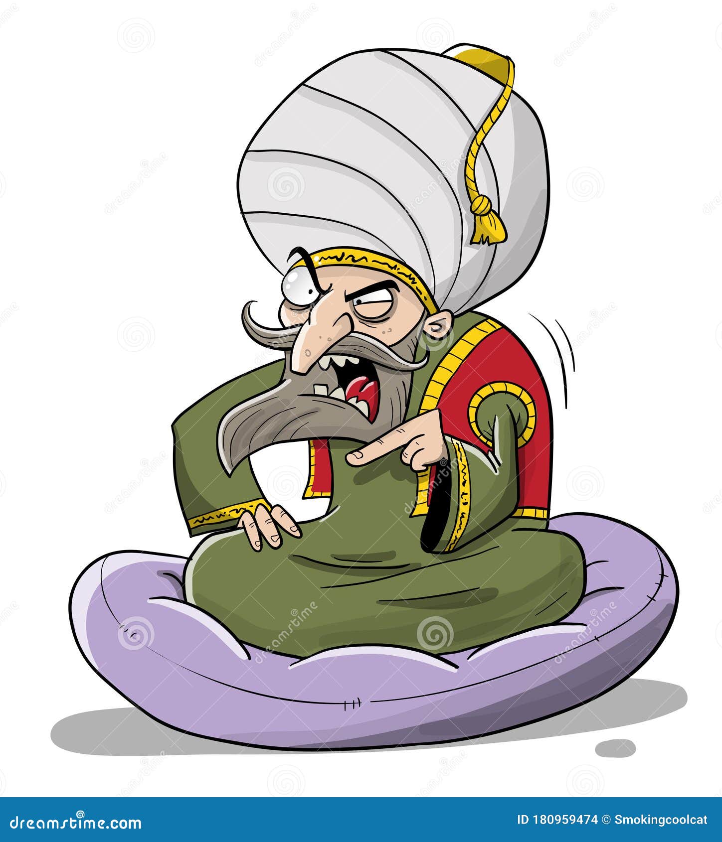 Evil Dictatorial Ruler Giving Orders Stock Vector - Illustration of ...