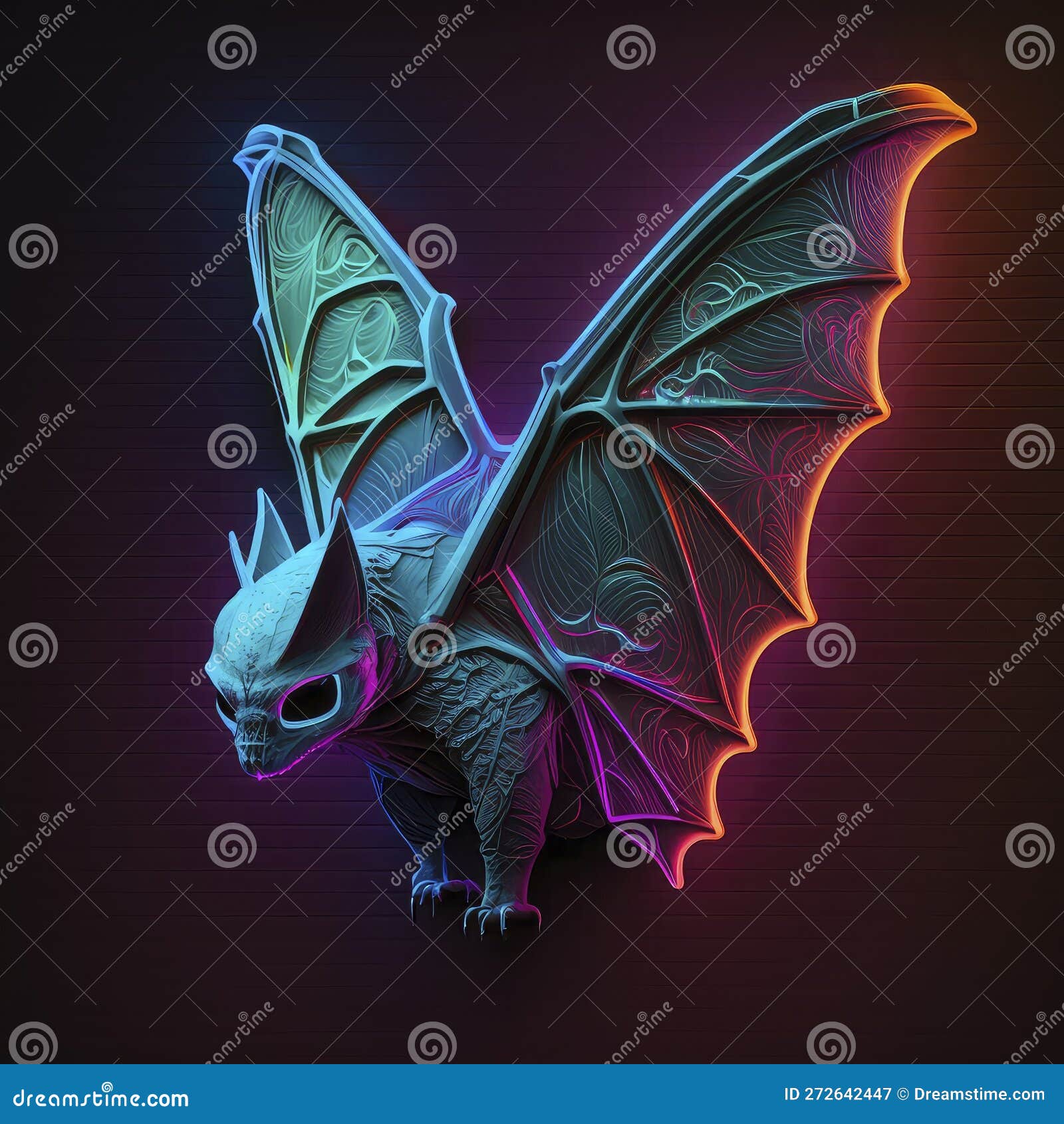 Evil Angry Bird in Red Flame. Ai Generated Stock Illustration ...