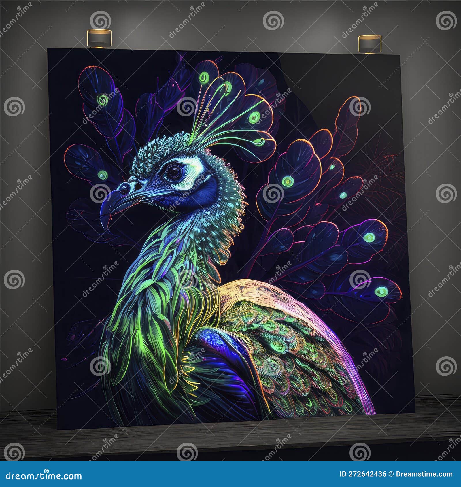 Evil Angry Bird in Red Flame. Ai Generated Stock Illustration ...