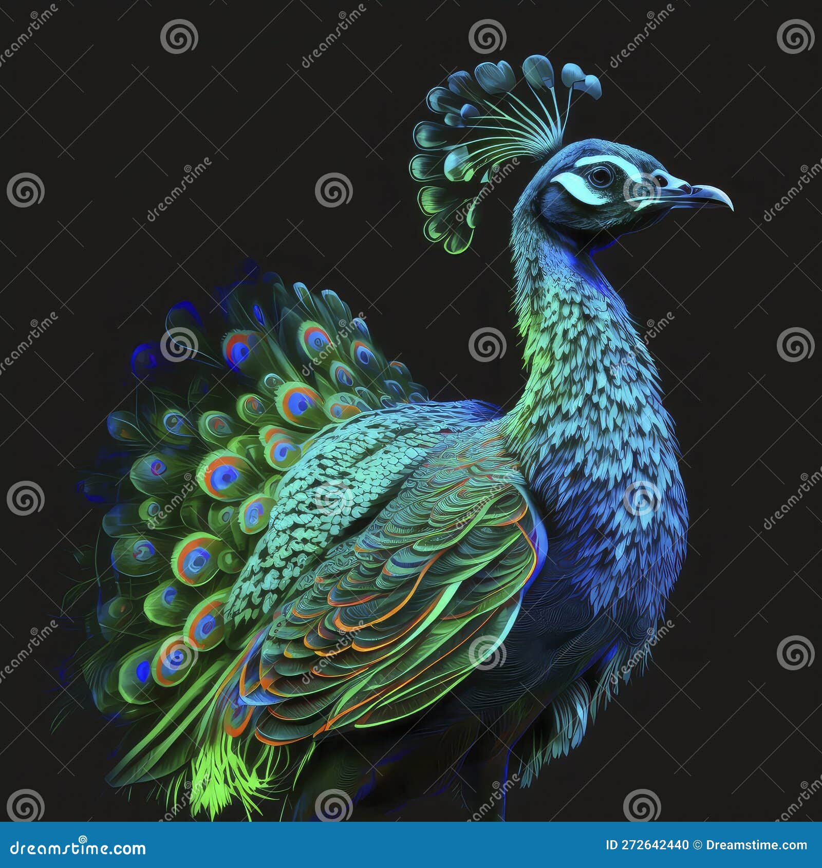 Evil Angry Bird in Red Flame. Ai Generated Stock Illustration ...