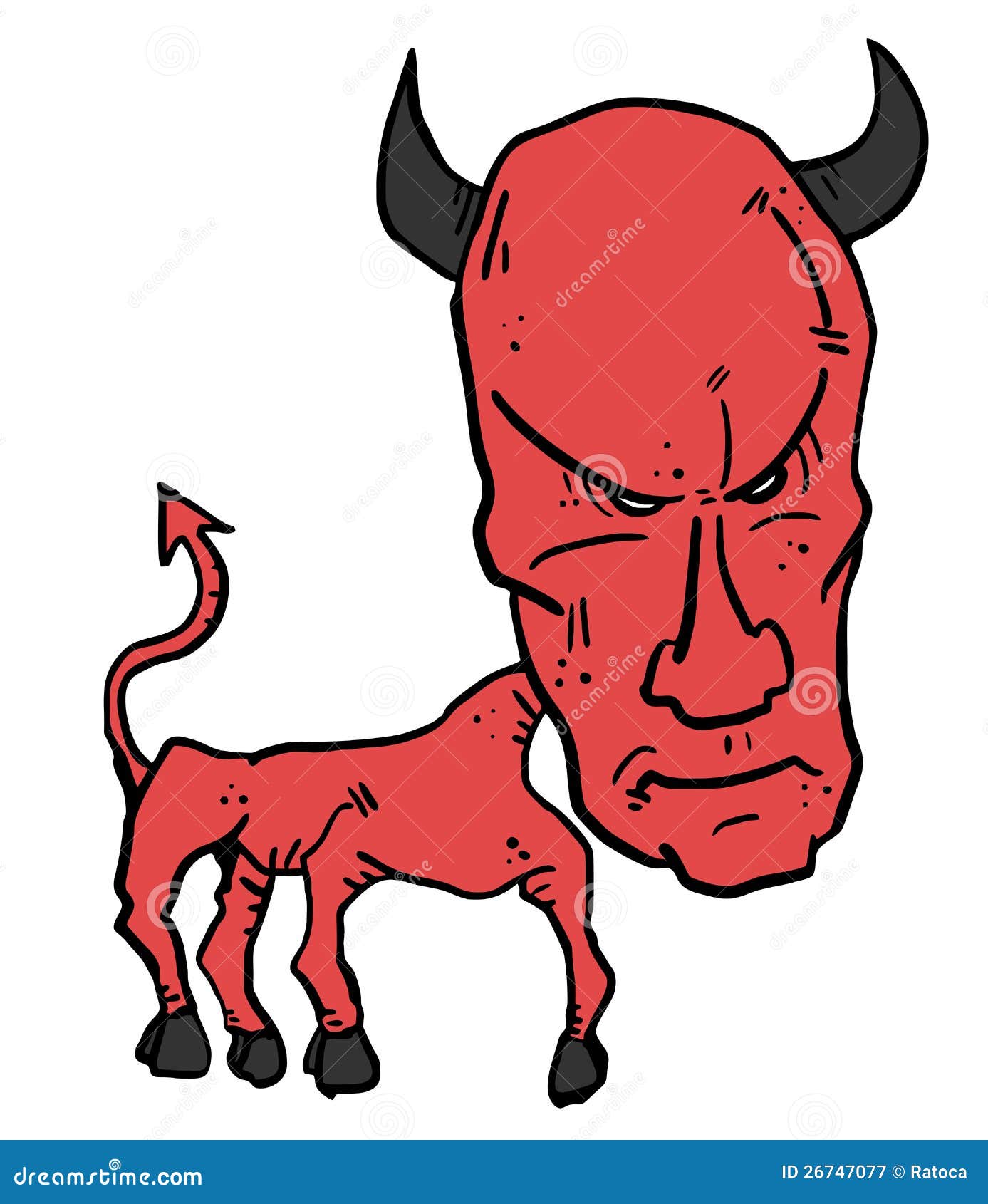 Evil animal stock vector. Illustration of hand, devil - 26747077