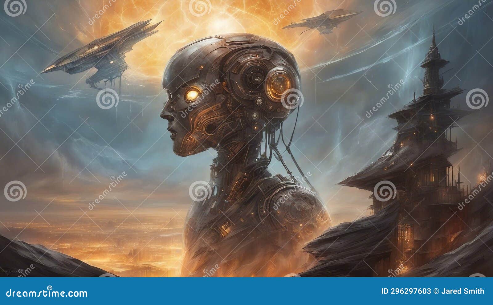 Evil Artificial Intelligence AI Concept. Risk of Artificial ...