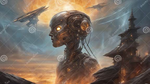 Evil Artificial Intelligence AI Concept. Risk of Artificial ...