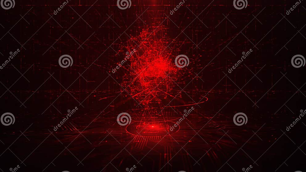 Evil Artificial Intelligence AI Concept Stock Image - Image of ...