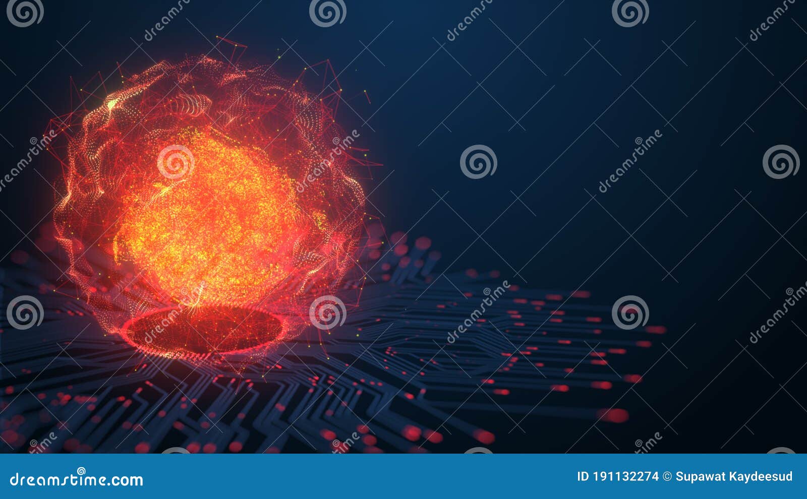 Evil Artificial Intelligence AI Concept Stock Illustration ...