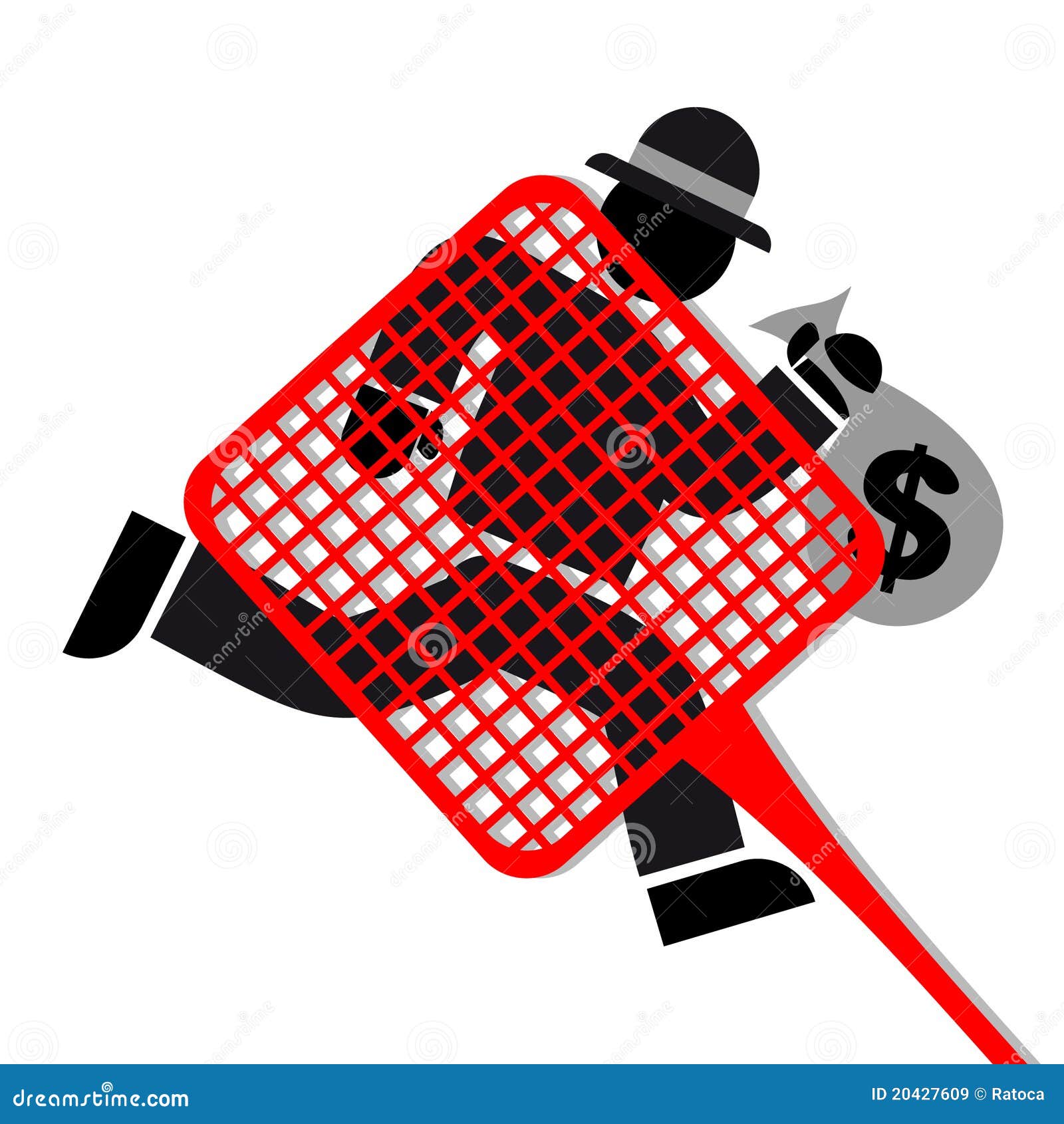 Evil banker stock vector. Illustration of business, kill - 20427609