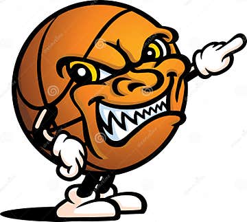 Evil basketball guy stock vector. Illustration of bounce - 18791542