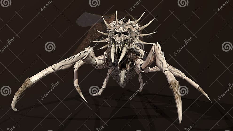 The evil bug 3d render stock illustration. Illustration of black ...