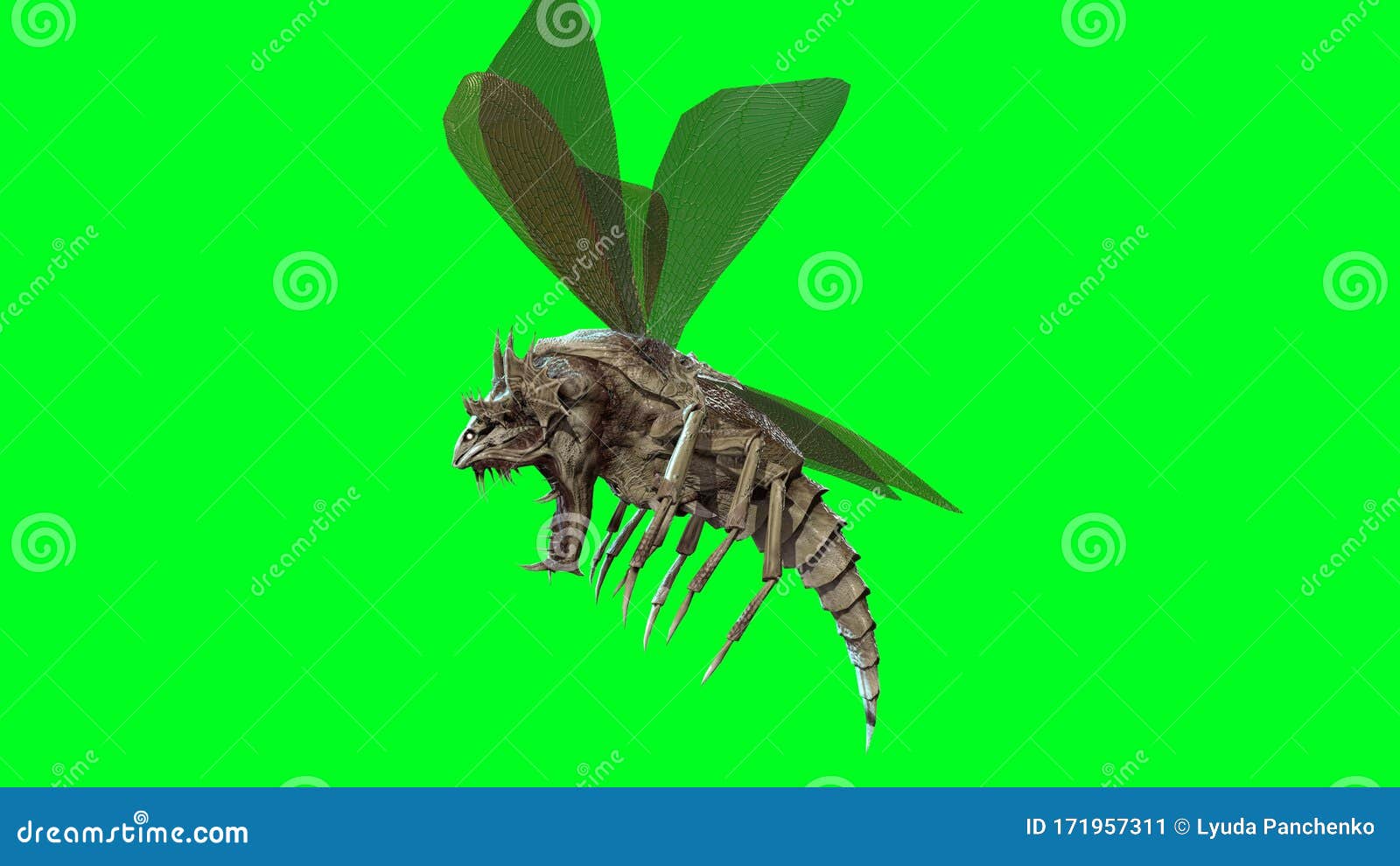 The evil bug 3d render stock illustration. Illustration of entomology ...