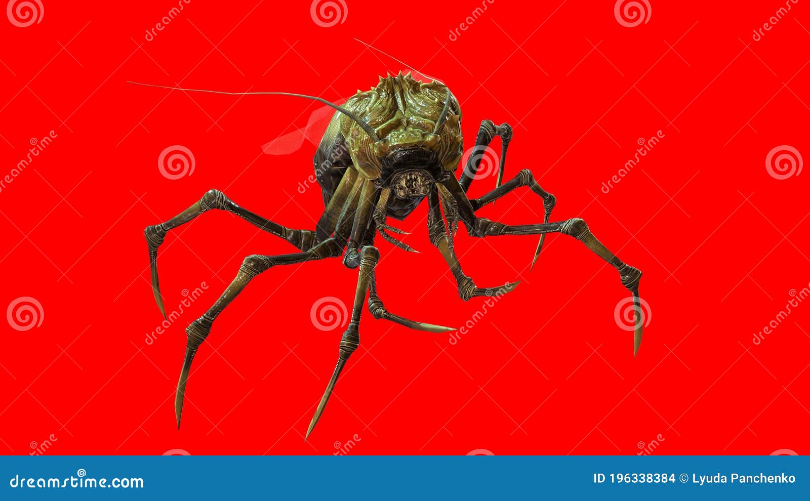 The evil bug 3d render stock illustration. Illustration of isolated ...