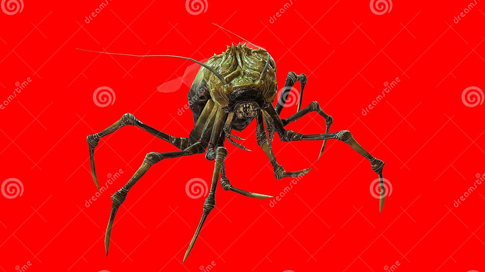 The evil bug 3d render stock illustration. Illustration of isolated ...