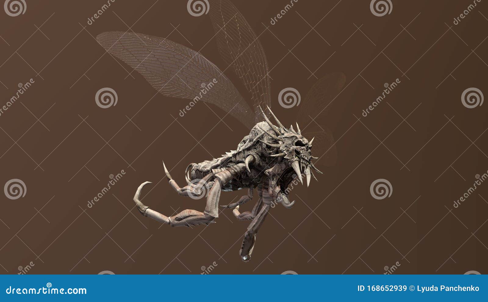 The evil bug 3d render stock illustration. Illustration of background ...