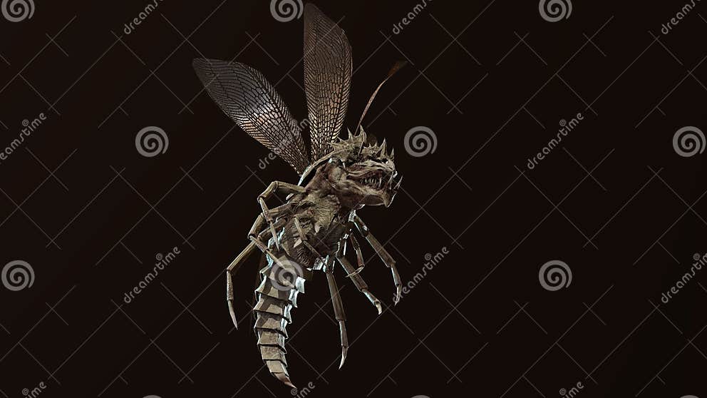 The evil bug 3d render stock illustration. Illustration of giant ...
