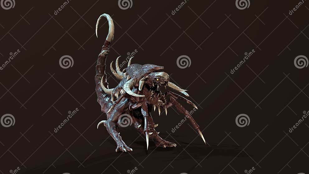 The evil bug 3d render stock illustration. Illustration of rampage ...