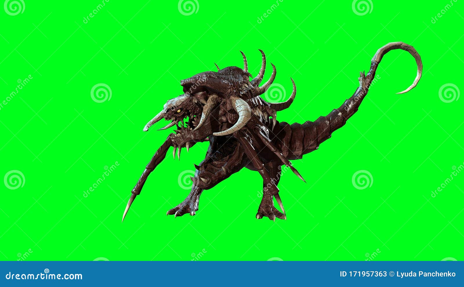 The evil bug 3d render stock illustration. Illustration of wood - 171957363