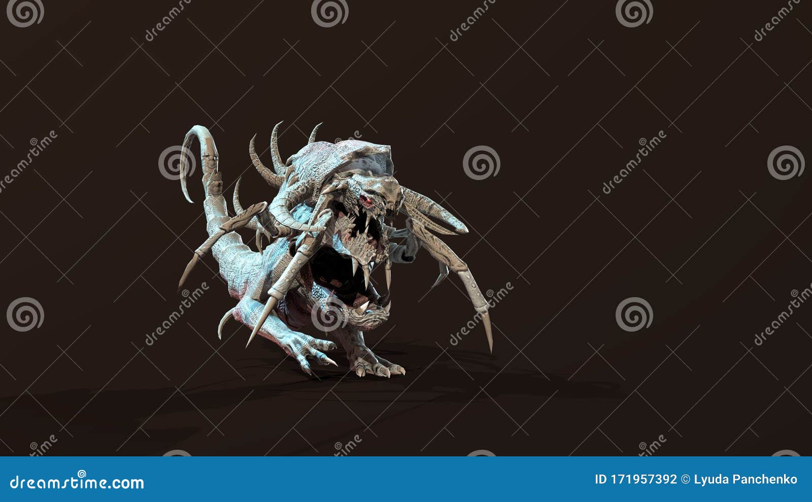 The evil bug 3d render stock illustration. Illustration of arthropod ...