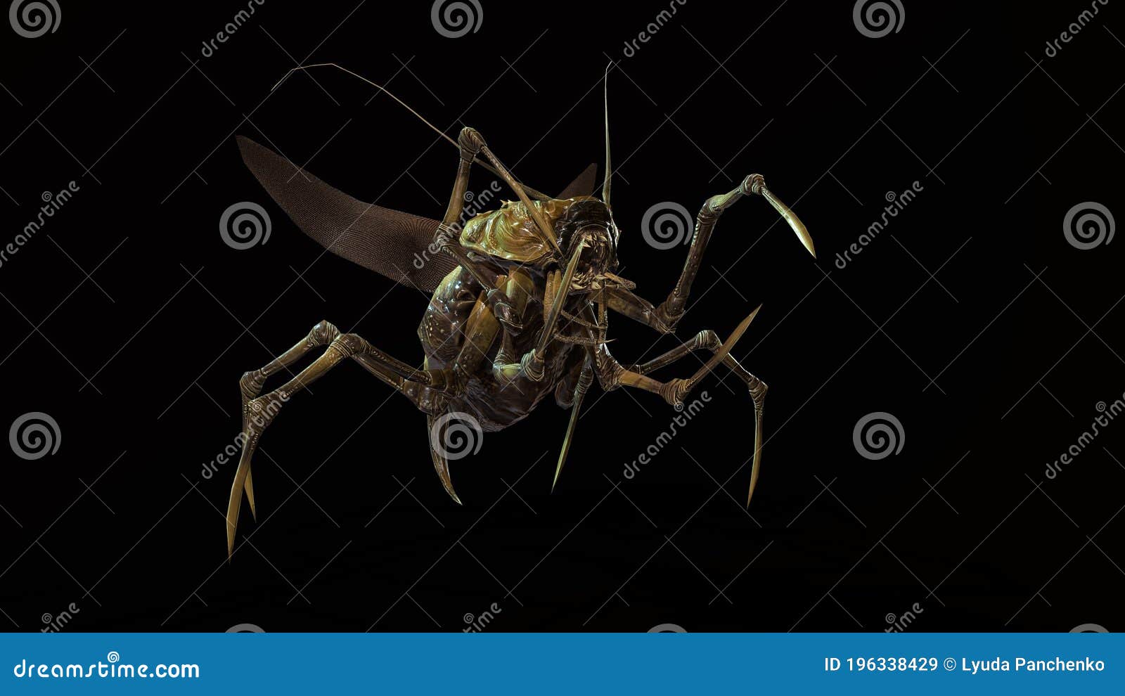 The evil bug 3d render stock illustration. Illustration of beetle ...