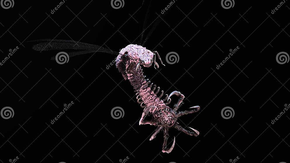 The evil bug 3d render stock illustration. Illustration of crawler ...