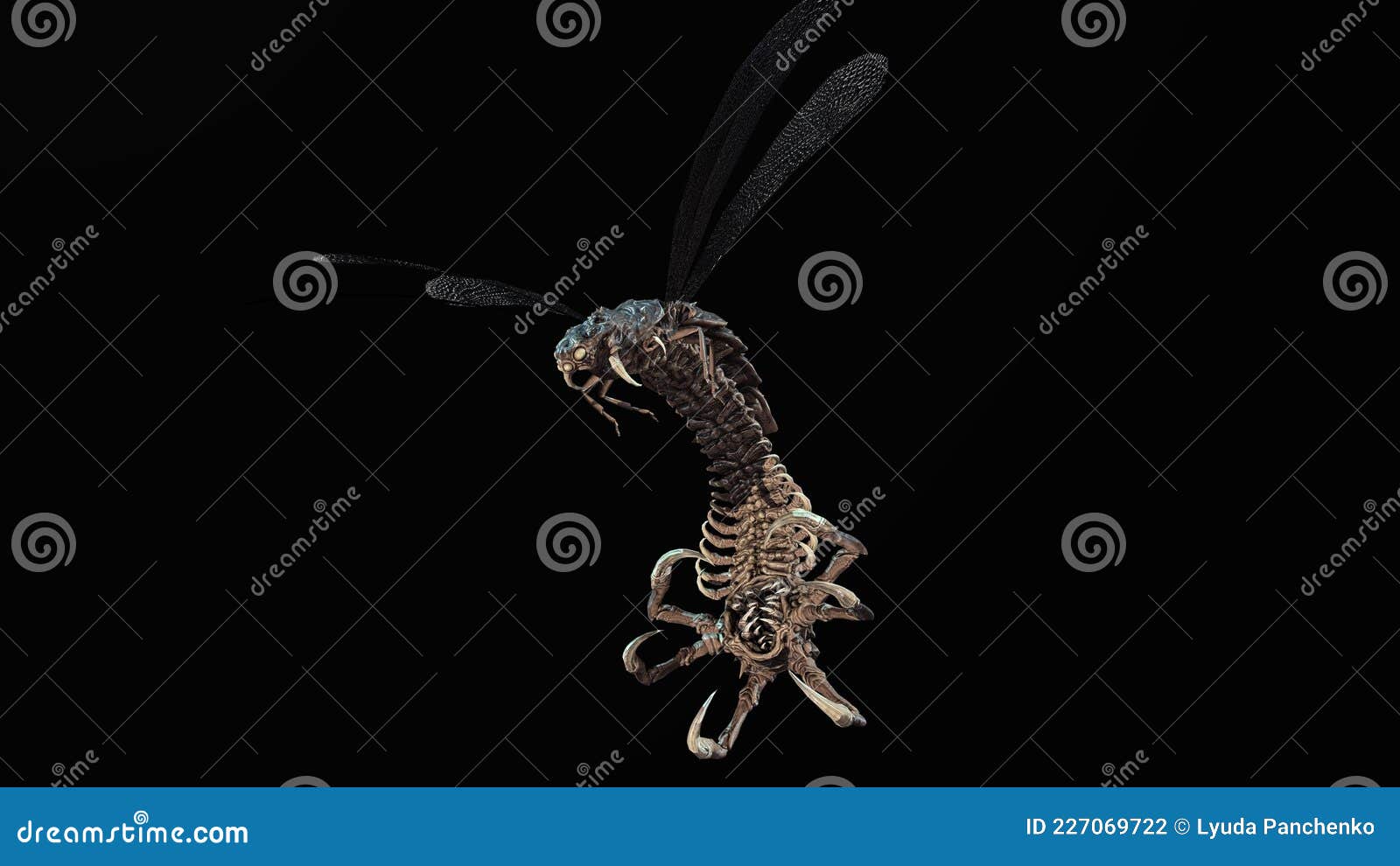 The evil bug 3d render stock illustration. Illustration of villain ...