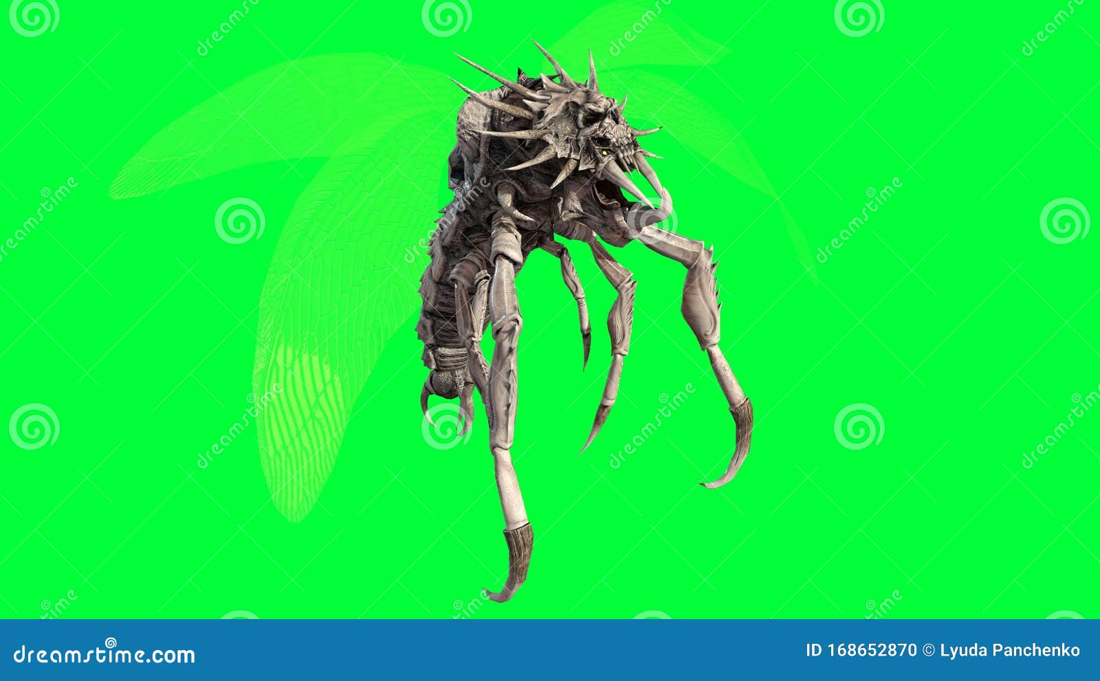 The evil bug 3d render stock illustration. Illustration of villain ...