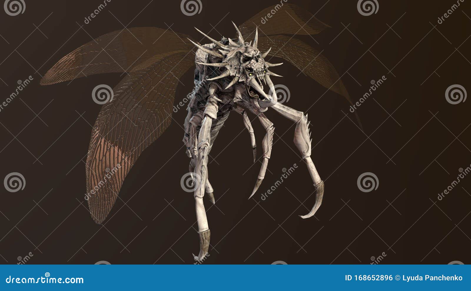 The evil bug 3d render stock illustration. Illustration of rampage ...