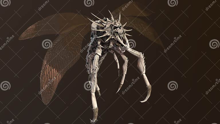 The evil bug 3d render stock illustration. Illustration of rampage ...
