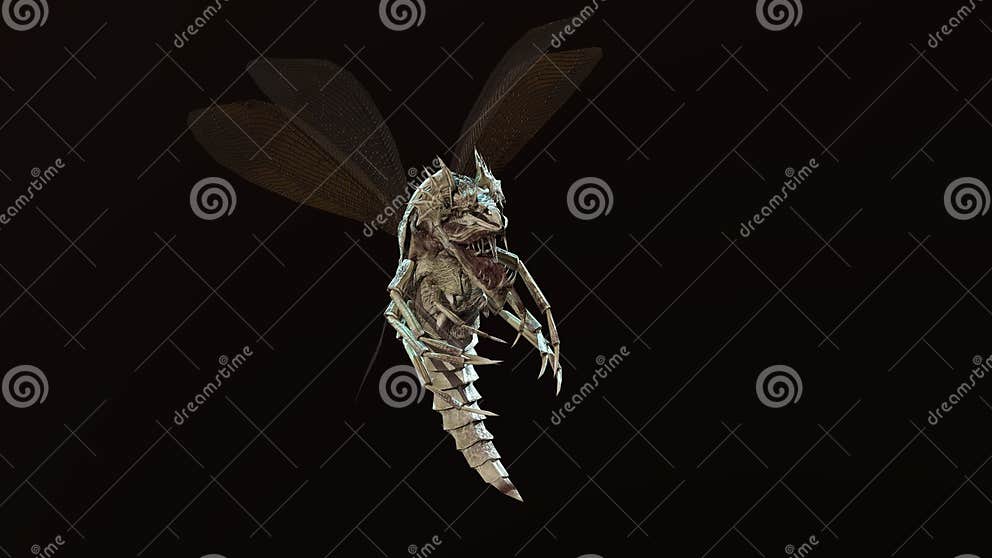 The evil bug 3d render stock illustration. Illustration of crawler ...
