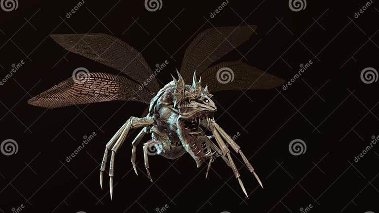 The evil bug 3d render stock illustration. Illustration of wildlife ...