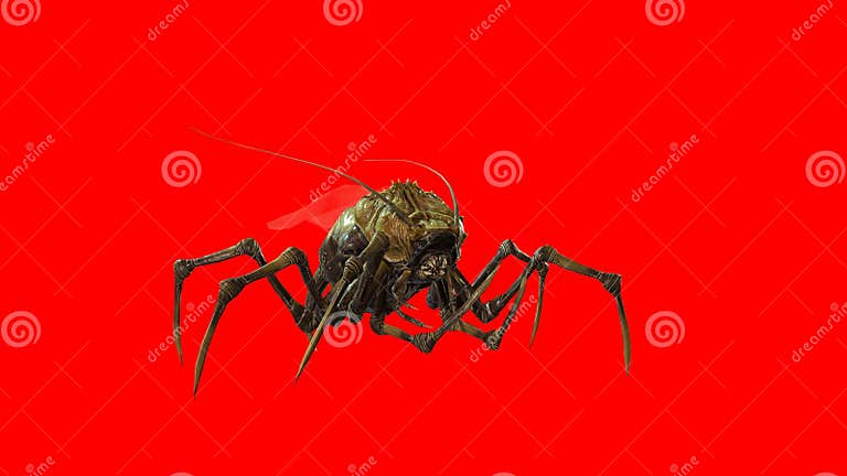 The evil bug 3d render stock illustration. Illustration of wildlife ...