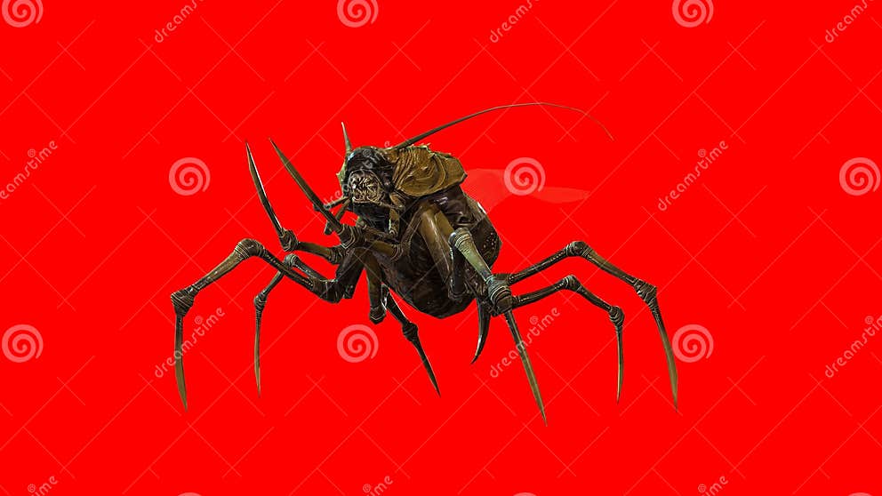 The evil bug 3d render stock illustration. Illustration of drawing ...