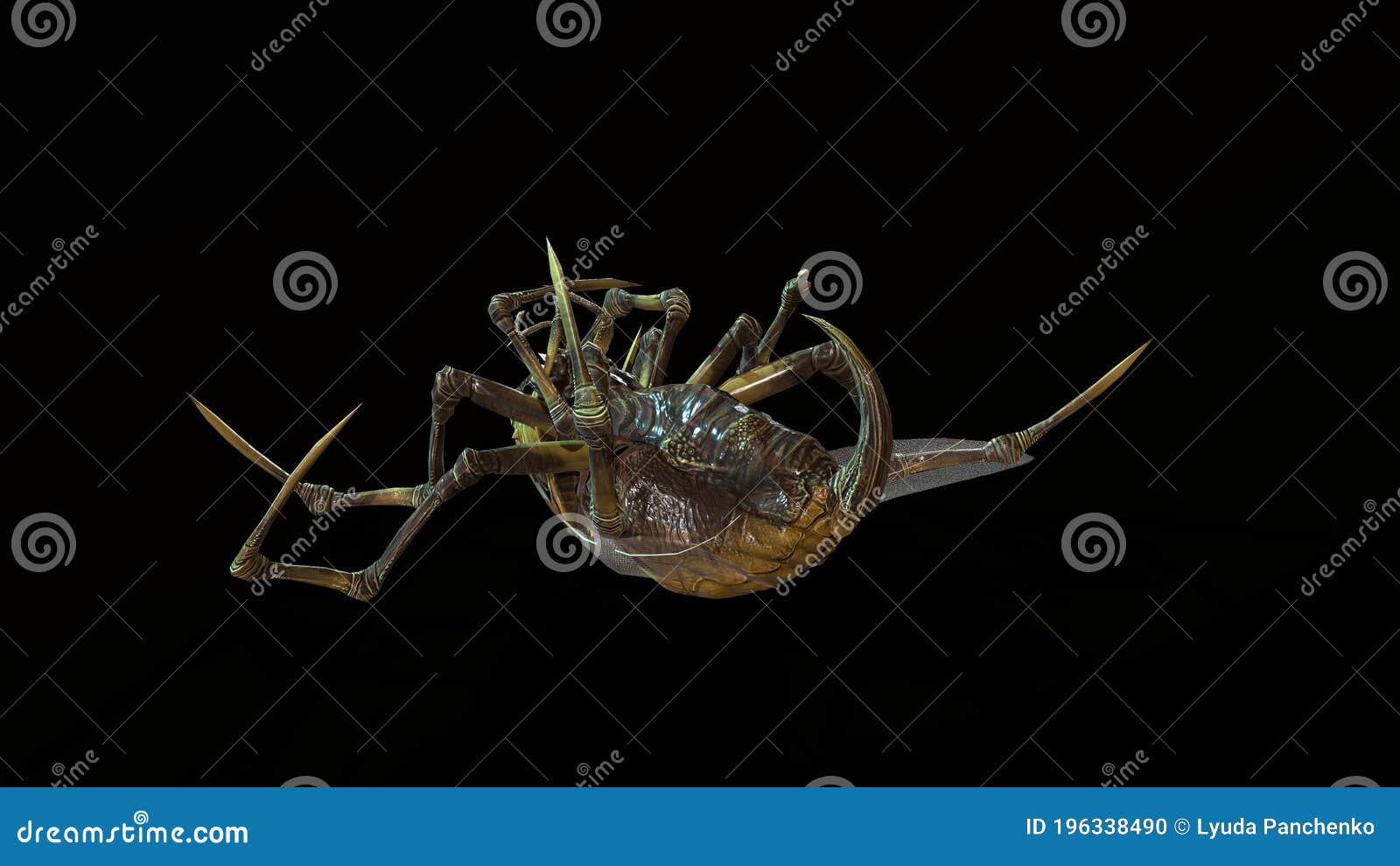 The evil bug 3d render stock illustration. Illustration of drawing ...